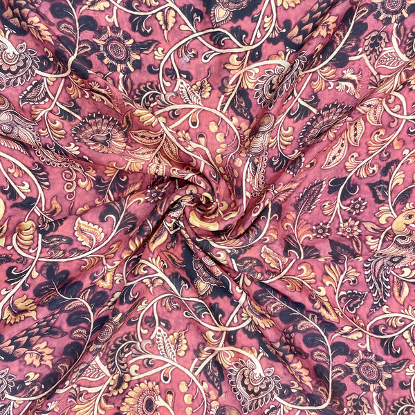 Printed Silk Kalamkari Habutai – Salonee Silks N Cotton